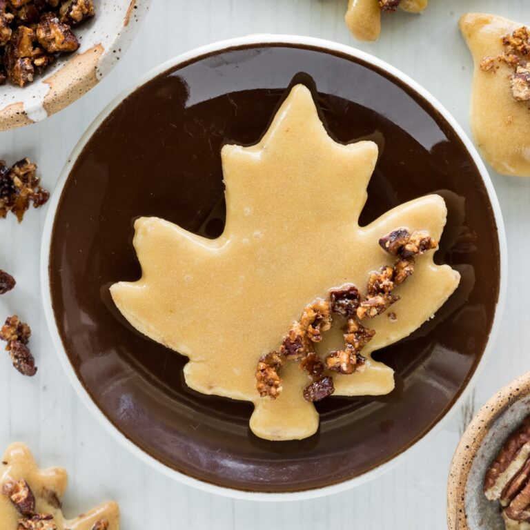 Glazed Maple Shortbread Cookies