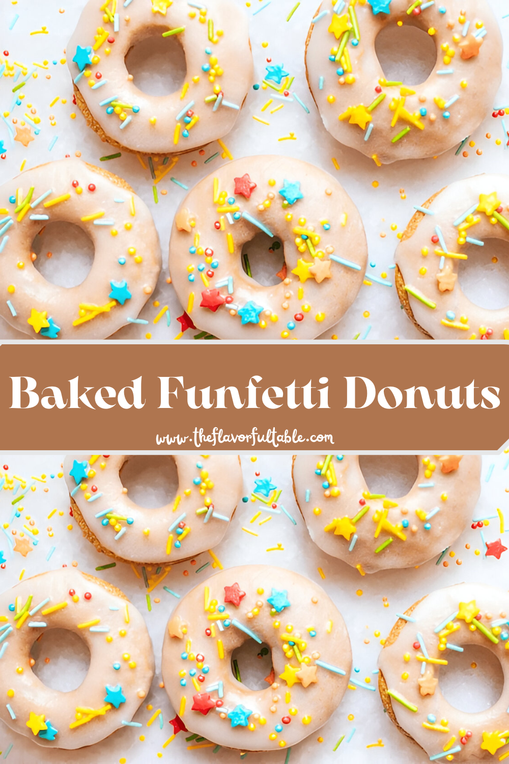 Baked Funfetti Donuts - Baked Funfetti Donuts