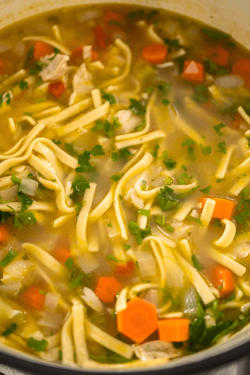 Dutch Oven Chicken Noodle Soup
